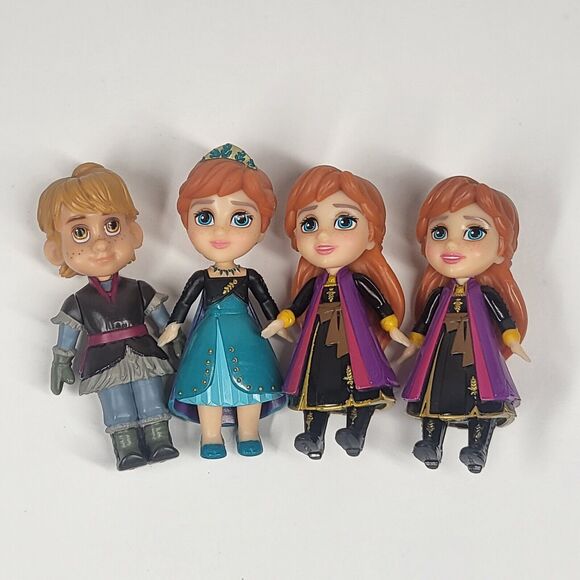 Disney | Toys | 4 Frozen Mini Doll Figures Anna Adventure Queen ...